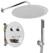 Sprchový komplet REA LUNGO DIAMOND + BOX s termostatickou podomítkovou baterií, chrom