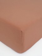 MK Lůžkoviny Jersey prostěradlo Classic 120 x 200 cm – terakota