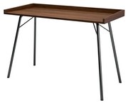 Pracovní stůl s deskou v dekoru ořechového dřeva 52x115 cm Rayburn – Woodman
