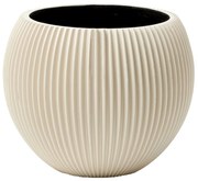 Capi Nature Groove Special Vase Ball Beige Ø 12 cm / V 10 cm