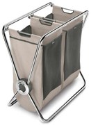 Simplehuman - Koš na prádlo, 75x42x74 cm, hnědá/ocel LT1009