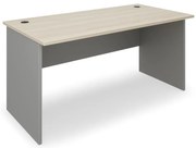 Stůl SimpleOffice 160 x 80 cm, dub světlý / šedá
