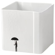 räder Porcelánový obal na květináč Umbrella, bílá barva, porcelán