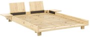 Dvoulůžková postel z borovicového dřeva s roštem v přírodní barvě 180x200 cm Social Bed – Karup Design