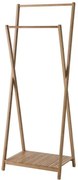 Bambusový věšák na oblečení compactor stender bamboo - dvojitý 60 x 34 x 142/162cm