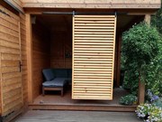 Vingo Dřevěný slunolam - boční stínění na terasu, pergolu Rozměry: 100 x 5,5, v. 100