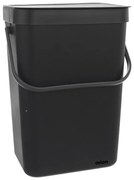 Černý plastový odpadkový koš 10 l – Orion