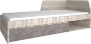 Postel JESI NEW, 90x200, kaštan nairobi/onyx Kondela 0000408053