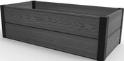 Vyvýšený záhon keter záhon vyvýšený maple trough, dřevoplast, šedý, 106 x 50 x 32 cm