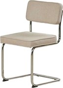 Béžová čalouněná houpací jídelní židle Rupert – Unique Furniture