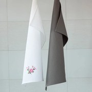 Vaflové utěrky Veba RUMBA s výšivkou Růžičky Velikost: 46x70 cm - 2 ks