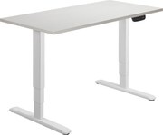 Výškově nastavitelný stůl alzaergo table et1 newgen bílý + deska tte-01 140x80cm bílá dýha