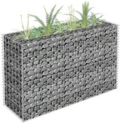 Gabionový vyvýšený záhon pozinkovaná ocel 90 x 30 x 60 cm 145630