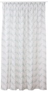 Bílo-zelená záclona 300x260 cm Seva – Mendola Fabrics