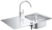 GROHE 31562SD1 - Sada kuchyňského dřezu a baterie BAU 860 x 500 mm nerez