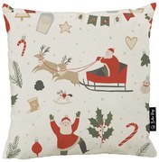 Povlak na polštář s vánočním motivem 45x45 cm Happy Santa – Butter Kings
