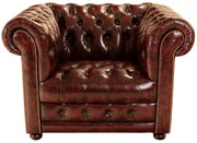 furniture-nabytek.cz - Kožené křeslo Chesterfield Manchester