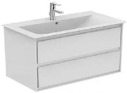 Ideal Standard Connect Air - Skříňka pod umyvadlo, 100x44x52 cm, lesklá bílá/bílá mat E0821B2