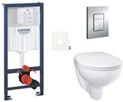 Závěsný wc set do lehkých stěn / předstěnová montáž GROHE Bau Ceramic SIKOGRSBAUE