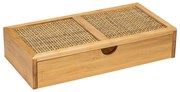 Bambusový koupelnový organizér Wenko Allegre, 28 x 6 cm