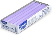 Wimex 31112 - kónická svíčka 23 × 245 mm, světle fialová - 10 ks