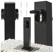 BERGE Zahradní lampa stojící venku 30cm - 2x zásuvka