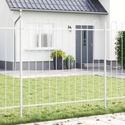 Zahradní plot BOXTEL 2 ks 3,4 x 1 m Práškově lakovaná ocel Šedá 3334035