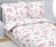 Bellatex Povlečení krepové Růže růžová rozměr 140x200, 70x90 cm