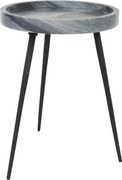 Kulatý odkládací stolek s mramorovou deskou ø 33 cm Karrara – White Label