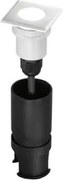 FAN LED-IMPACT24V-Q1C Pochozí venkovní LED svítidlo IMPACT DC24V hranaté nikl, hliník, 2 W, 170 lm, 3000 K, IP67, 4,5 x 4,5 x 5,7 cm - FANEUROPE
