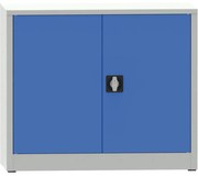 Dílenská policová skříň na nářadí KOVONA JUMBO, 1 police, svařovaná, 800 x 950 x 600 mm, šedá / modrá