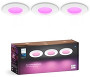 Philips -SADA 3x LED RGBW Stmívatelné koupelnové svítidlo Hue SLIM LED/8,3W/230V