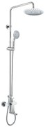 Mereo - Sprchový set s vanovou baterií, průměr 20 cm, 3 proudy, chrom CBE60101SCM