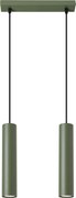 Sollux Lighting Závěsná lampa LAGOS 2 olivově zelená