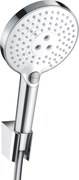 Hansgrohe Raindance Select S, sprchový set 120 3jet s hadicí 1600 mm, bílá/chromová, HAN-26721400