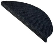Vopi Nášlapy na schody Quick step antracit půlkruh, samolepící - 24x65 půlkruh (rozměr včetně ohybu)