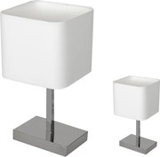 Stolní lampa Napoli, 1x bílé textilní stínítko,