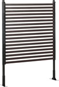 Outsunny modulární kovový panel pro zahradní soukromí — patky nebo zemní kolíky, 93 x 22 x 124 cm | Aosom