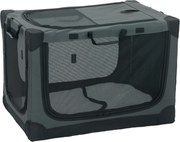 Skládací přepravka pro psy Přepravní box pro psy s polštářem Vyjímatelný pratelný potah z tkaniny Oxford pro psy do 20 kg Armádně zelený