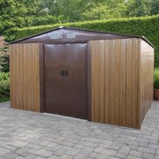 Zahradní domek BestBerg BBSH-1113W / 13,3 m² / 342,5 x 389 x 202 cm / dekor dřeva/hnědá