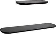 Černé police v sadě 2 ks 55 cm Arely – Kave Home