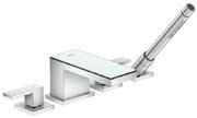 Axor MyEdition - Vanová baterie, 4-otvorová instalace, chrom/zrcadlové sklo 47430000
