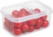 dóza na potraviny, jednoduchá, s víkem, plast, 6x15x9 cm, průhledná, Dekorino DP20260016