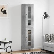 Skříň highboard betonově šedá 34,5x34x180 cm kompozitní dřevo