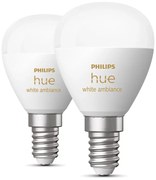 Smart žárovky v sadě 2 ks E14, 5 W White ambiance – Philips Hue