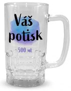 Sklenice na pivo (půllitr) 500 ml s vlastním potiskem
