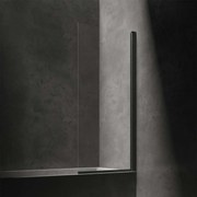 OMNIRES Kingston - Vanová zástěna 70x150 cm, čiré sklo/matná černá XHE85BLTR