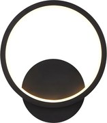 Toolight Toolight, LED nástěnné svítidlo 20cm, 10W, 3000K, LHJ081-W, černá matná, OSW-50060