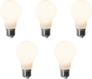 Sada 5 stmívatelných LED žárovek E27 A60 Opal 7W 806 lm 3000K