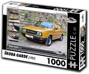 Retro-auta puzzle č. 20 škoda garde (1983) 1000 dílků